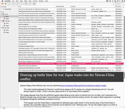 Mac Os X Publishing Tools For Wordpress Marsedit Byword Drafts And