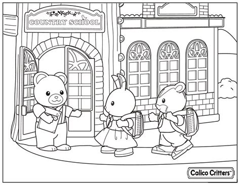Calico Critters School Coloring Page Download Print Or Color Online