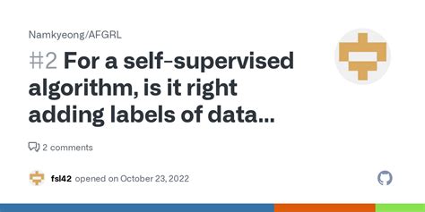 For A Self Supervised Algorithm Is It Right Adding Labels Of Data When Training Issue