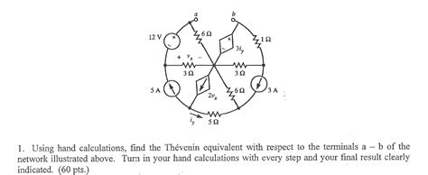 solved using hand calculations find the thevenin