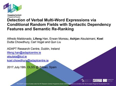 Detection Of Verbal Multi Word Expressions Via Conditional Random Fields With Syntactic