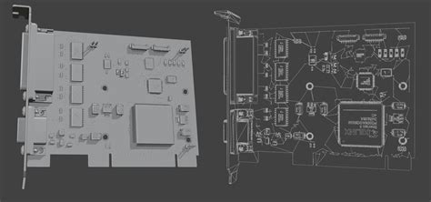 F2a 3dmodel 3d Model Pci Card Real Time