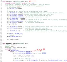 LAUNCHXL F D SCIB Configuration Using Registers Bit Fields C Microcontrollers Forum