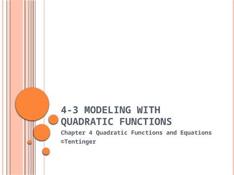PPTX Alg II Unit Modeling With Quadratic Functions DOKUMEN TIPS