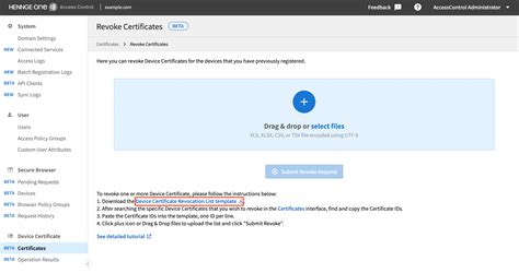 Bulk Revocation Of HENNGE Device Certificates HENNGE One Help Center