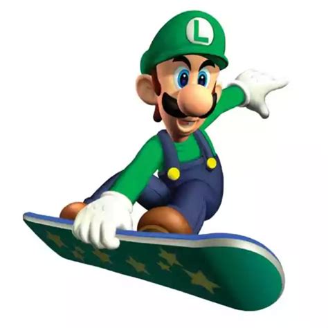 Super Mario Lugi Skateboard Sticker Phone Decal Water Bottle Stickers Car Decals Laptop Sticker