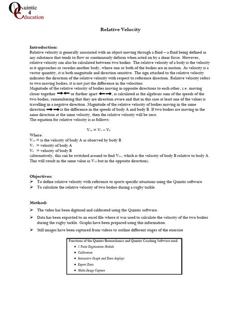 Case Study 17 Relative Velocity Pdf Velocity Speed Case Study 17 Relative Velocity Pdf Velocity Speed