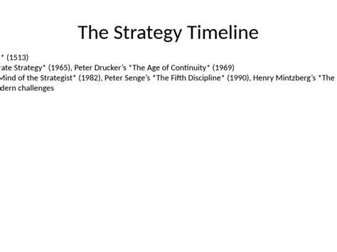 Strategy Timeline Pdf
