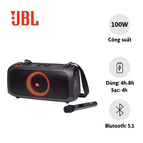 Loa bluetooth JBL PartyBox On The Go Thế Giới Loa Kéo Loa kẹo kéo hát karaoke