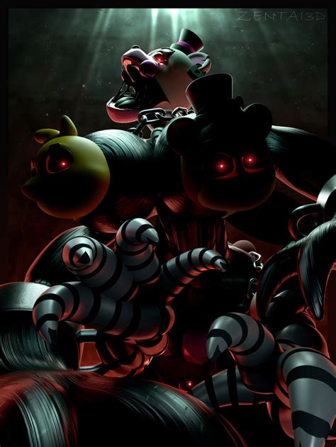 Rule 34 1girls 3d 3d Artwork Animatronic Bear Bear Ears Blender Blender Artwork Blender