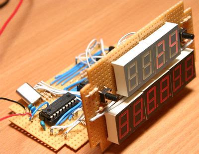 Digital Desk Clock With Segment Display EEWeb