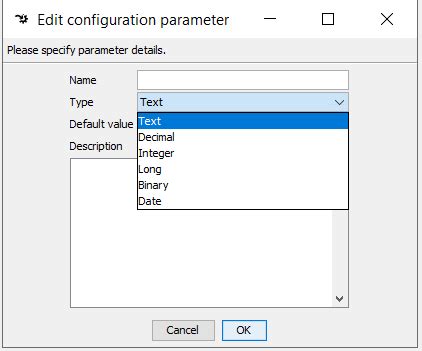 Configuration Parameters Control Center