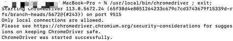 mac 解决chromedriver安装的和运行的版本不一致问题 知乎