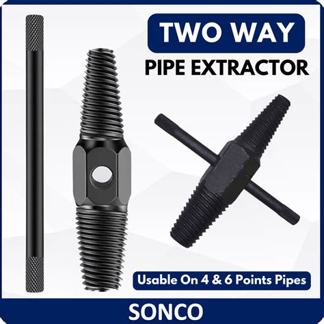 12”and 34” 12mm 18mm 2 Way Pipe Extractor Remover Tool With Handle