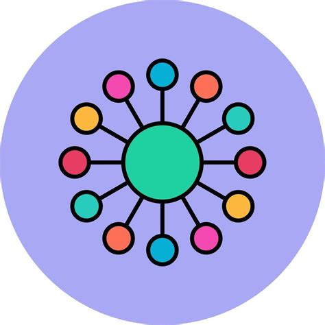 Diagram Line Filled Multicolour Circle Icon 37777559 Vector Art At Vecteezy