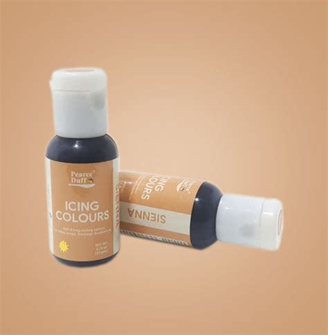 Pearce Duff Premium Sienna Icing Color 07oz Bakers Supplies