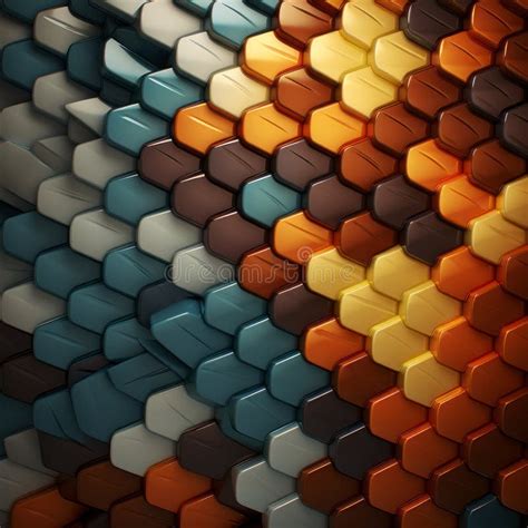 3d hexagonal backgrounds textured and layered abstract forms stock