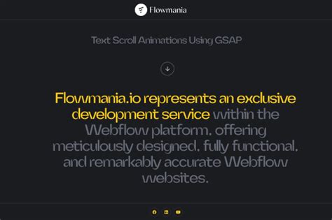 Text Scroll Animation Using Gsap