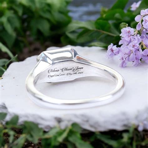 The Noah” Ring • Signet Cremation Ring For Ashes Sugarberry Memorials