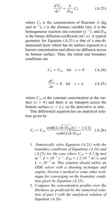 Solved Numerical Methods Solution Of Second Order Or Chegg