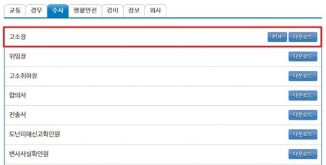 고소장 양식 다운로드 Hwp Pdf 표준 서식 다운 방법 뉴스허브