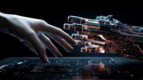 Premium Ai Image Modern High Tech Authentic Robot Arm Holding