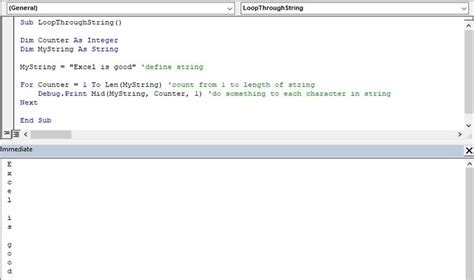 Loop Through Each Character Within A String In Excel