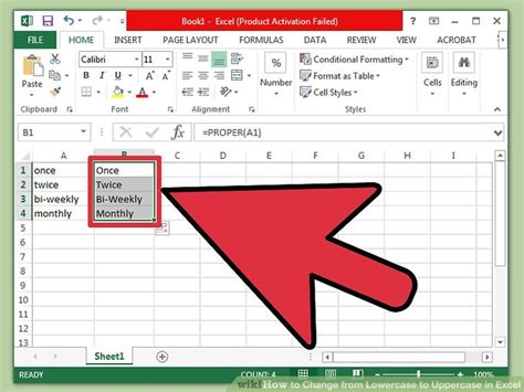 Ways To Change From Lowercase To Uppercase In Excel WikiHow