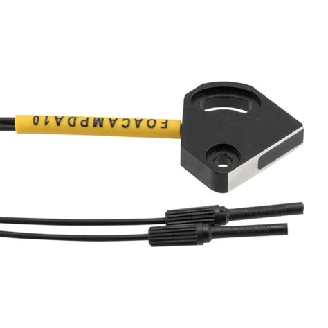 Fiber Optic Sensor Cable 2m Array Type Diffuse Reflection R25 Pof With Rectangular Sensing