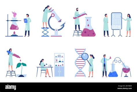 Working Scientists Professional Lab Research Chemistry Laboratory Workers And Science