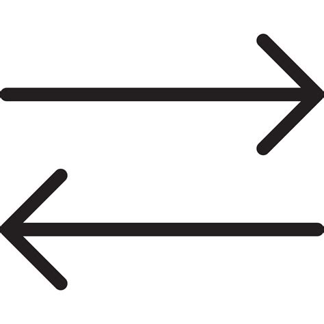 Arrow Arrows Double Side Opposite Direction Two Way Icon Download On Iconfinder