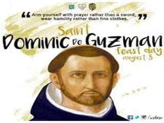Life Of St Dominic De Guzman Pptx