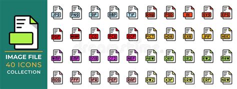 File Extension Icon Set Stock Illustrations 8880 File Extension Icon