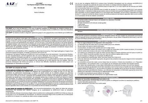 Test Cov Grip® Grippe Et Covid19