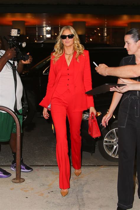 Kate Uptons Red Hot Power Play Mastering Monochrome In Nyc • Celebmafia