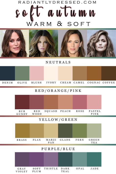 Soft Autumn Color Palette