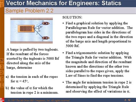 VECTOR MECHANICS FOR ENGINEERS STATICS Lecture Notes