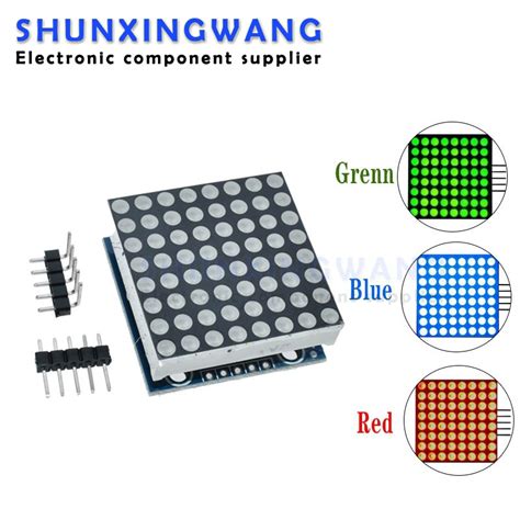 도트 매트릭스 모듈 마이크로 컨트롤러 모듈 Diy 키트 Mcu Led 디스플레이 제어 모듈 키트 Max7219