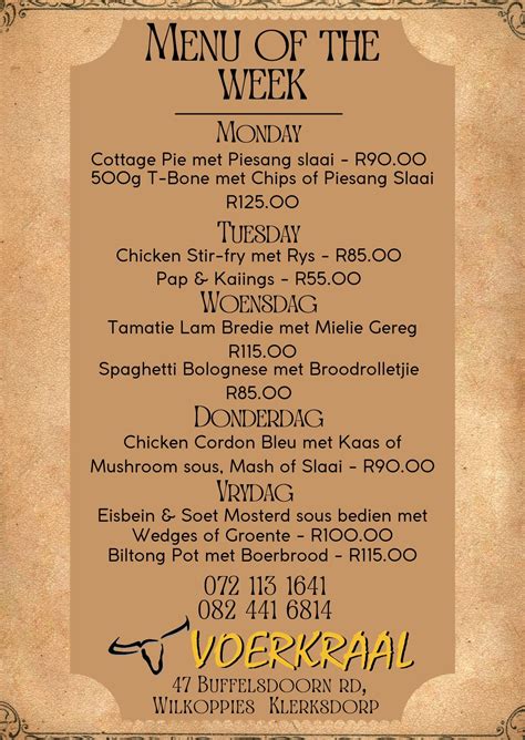 Voerkraal Restaurant Voerkraal Restaurant Klerksdorp Facebook