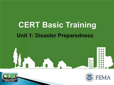 Basics Of Cert Community Emergency Response Team Pptx