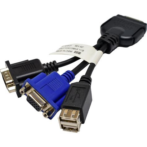 Cisco Ucs Server Cable Kvm Dongle Adapter Vga X2 Usb Db9 Hal Computer