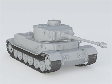 Porsche Tiger Tank Vk4501 P 3d Model 3ds Max Files Free Download Cadnav