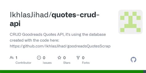 GitHub IkhlasJihad Quotes Crud Api CRUD Goodreads Quotes API It S Using The Database Created