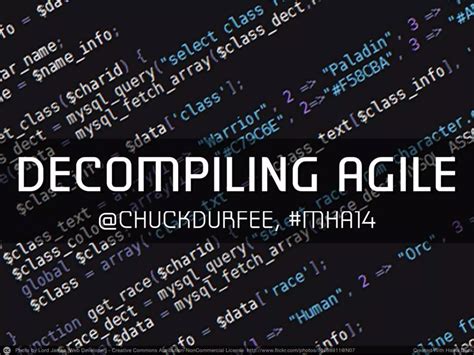 Decompiling Agile Ppt