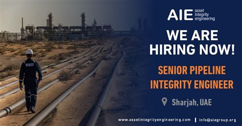 Hiring Now Senior Pipeline Integrity Engineer Aie