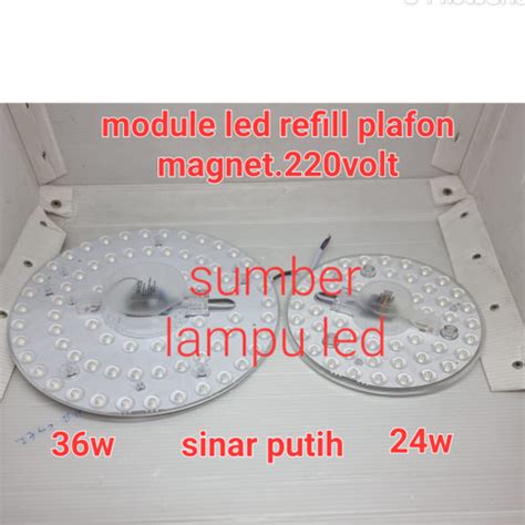 Jual Tl Ring Led Magnet Watt W Refill Led Plafon Watt Module Ceiling Watt Jakarta
