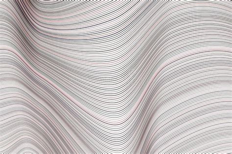 Abstract Conceptual Geometric Line Curve And Wave Pattern Effect