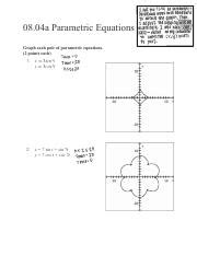 A Parametric Equations Pdf Pdf I Put My On Parametric Mode And Input Both