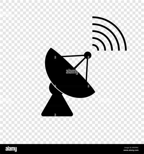 Communication Satellite Antenna Simple Vector Icon Template For Your Design Stock Vector Image
