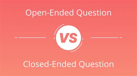 Open Ended Questions Vs Close Ended Questions Opinion Stage